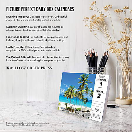 Willow Creek Press Page A Day Daily Desk Calendar 6 14 x 5 12 Wanderlust January To December ...