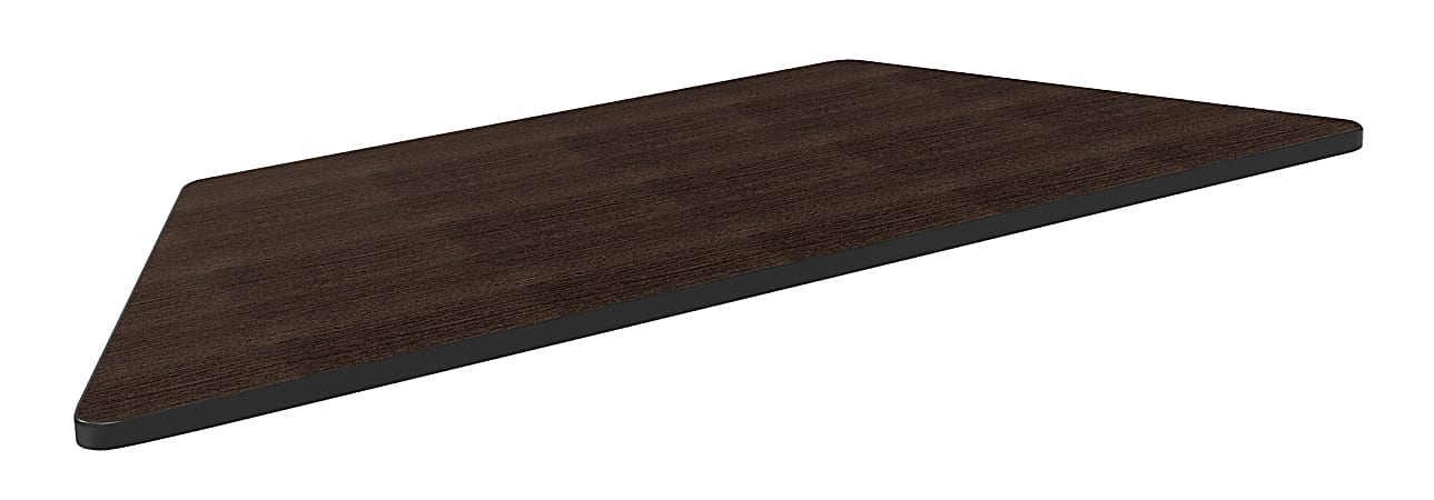 WorkPro Flex Collection Trapezoid Table Top Espresso - Office Depot