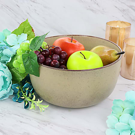 Our Table Landon Stoneware Round High Serving Bowl 9 14 Toast - Office ...