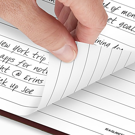 AT A GLANCE Standard Diary 2026 Daily Diary Red Large 7 34 x 12 ...