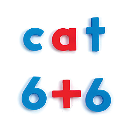 Educational Insights AlphaMagnets MathMagnets Red And Blue Pack Of 214 ...