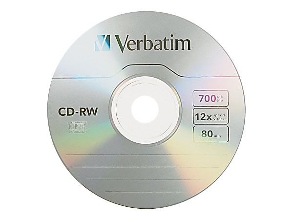 Verbatim CD RW 700 MB 80min 4x 12x slim jewel case - ODP Business Solutions