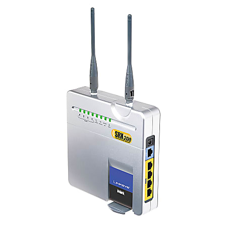 Linksys WRT54GX2 4 Port Wireless G Router With SRX200 - Office Depot