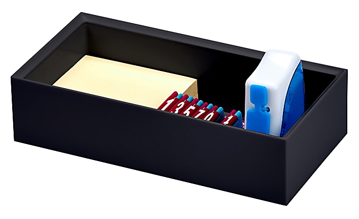 Bostitch Konnect Stackable Wide Accessory Tray Black - Office Depot