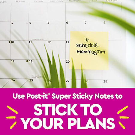 Post-it Super Sticky Recycled Notes, 3 in x 3 in, 24 Pads, 70 Sheets ...