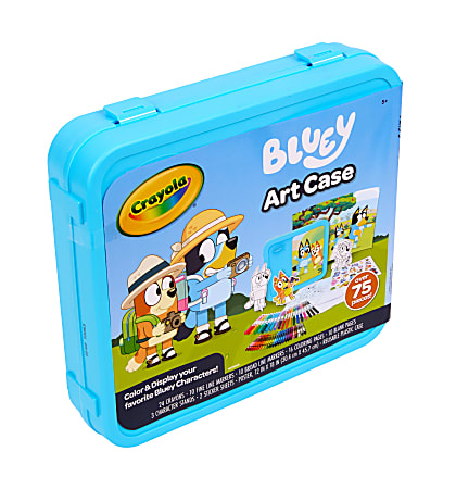 Crayola Bluey Create Color Art Case 75pcs Bluey Coloring Pages Stickers ...