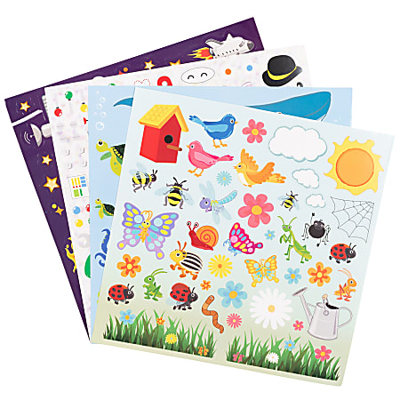 Ready 2 Learn Sticker Art Gallery Kit Set Of 12 Pieces - Office Depot