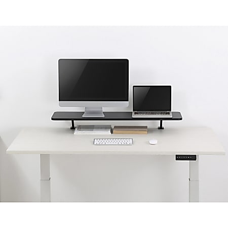 Kantek Wide Desktop ShelfMonitor Stand 40 lb Load Capacity 5.10 Hx39.40 ...