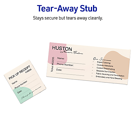 Avery Printable Tickets 1.75 x5.5 Matte Ivory Pack Of 250 - Office Depot