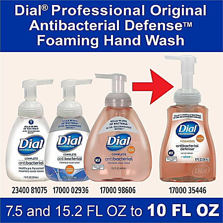 Dial Professional Antibacterial Defense Foaming Handwash Spring Water ...