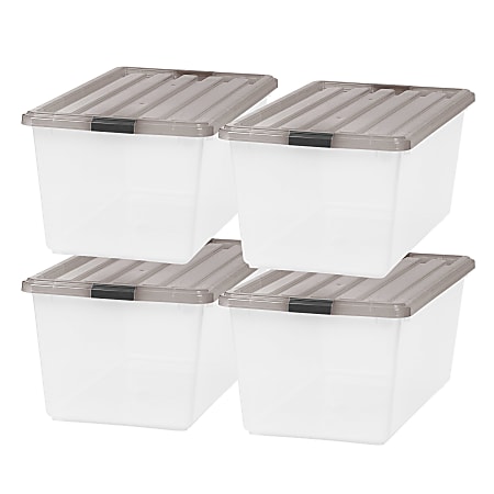 Iris Box 91 Qt Gray Pack Of 4 Boxes - Office Depot