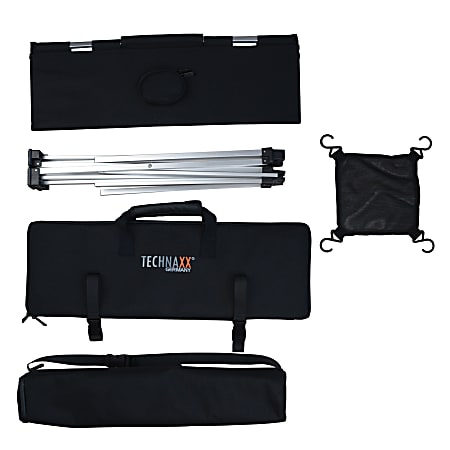 Technaxx 60 Watt Folding Solar Camping Table BlackSilver TX 252 ...