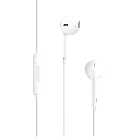 4XEM White Earpod Earphones For Apple iPhoneiPodiPad - Office Depot