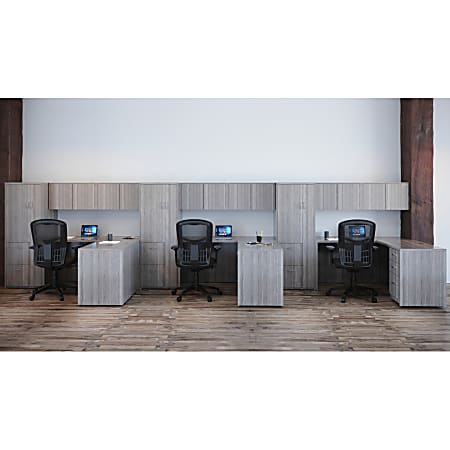 Lorell Essentials 48 W Desk Return Weathered Charcoal - Office Depot