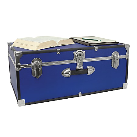 Seward Classic 30 Trunk with Lock Blue - Office Depot