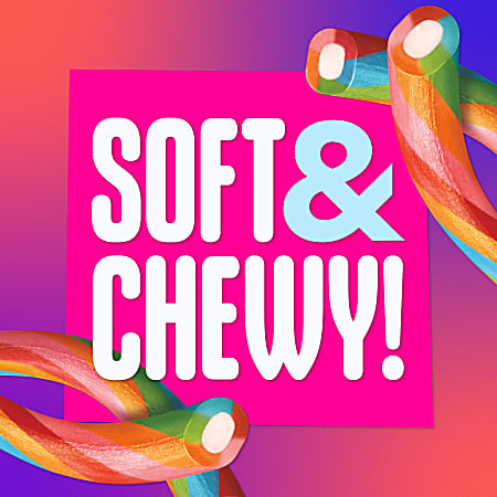 SweeTARTS Twisted Rainbow Punch Ropes 3.5 Oz Pack Of 12 Candy Bags ...