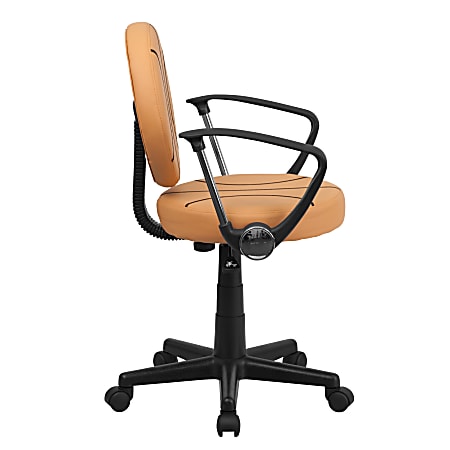 Flash Furniture Vinyl Low Back Task Chair With Arms Basketball ...