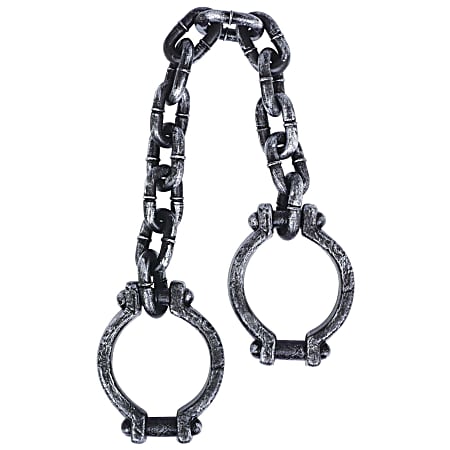 Amscan Shackles On Chain Props 34 x 4 GrayBlack Set Of 2 Props - Office ...