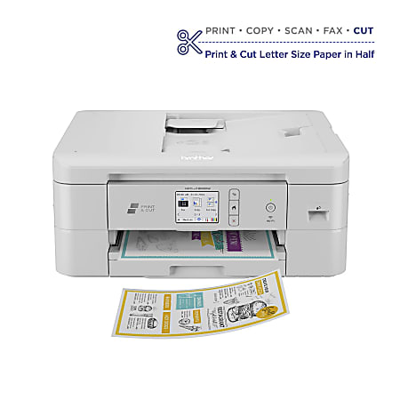 Brother Print Cut MFC J1800DW Wireless Inkjet Color All in One Printer ...