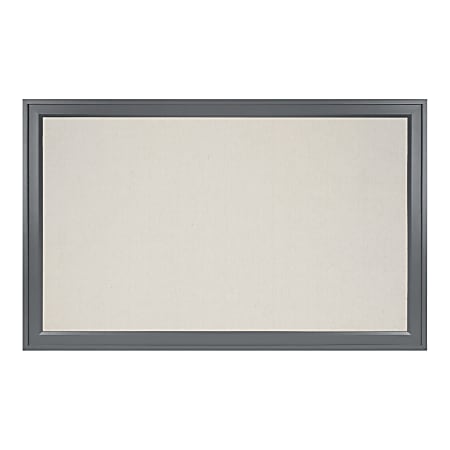 DesignOvations Bosc Non Magnetic Framed Linen Fabric Pinboard 27 12 x ...