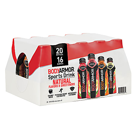 BodyArmor Sports Drink Variety Pack 16 Oz Pack Of 20 Bottles - Office Depot