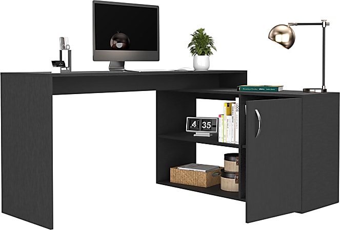 RTA AXIS 60 W L Shaped Computer Desk Wengue - Office Depot