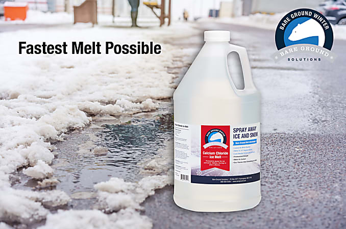 Bare Ground Liquid De Icer Calcium Chloride 1 Gallon - Office Depot