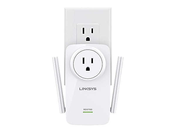 Linksys AC1200 AMPLIFY Dual Band Wi Fi Range Extender RE6700 - Office Depot