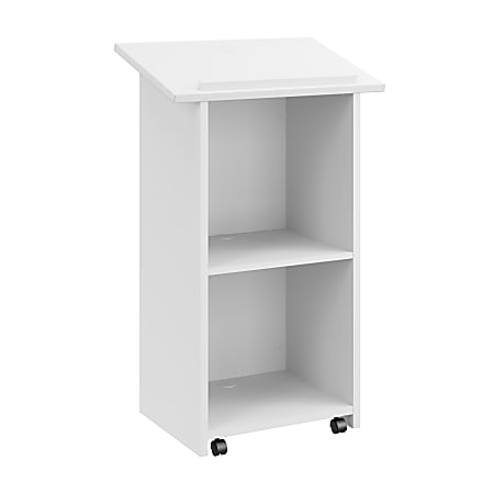 Bush Business Furniture Envision Stand Up Lectern 29 W x 48 H White ...