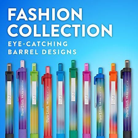 Paper Mate InkJoy 300RT Ballpoint Pens Colorful Pens with Fashion Wraps ...
