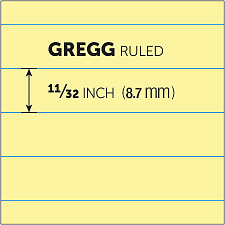 Office Depot Brand Professional Steno Book 6 x 9 Gregg Ruled 200 Pages ...
