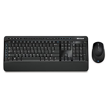 Microsoft Wireless Desktop 3000 KeyboardMouse Combo Black - Office Depot