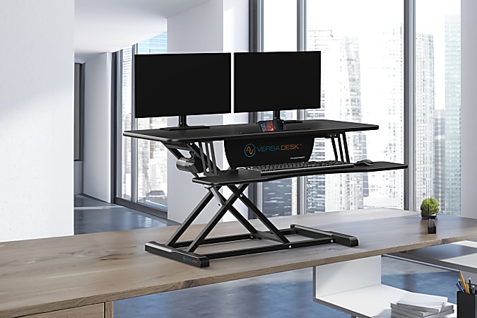 VersaDesk Power Riser Sit To Stand Height Adjustable Electric Desk ...