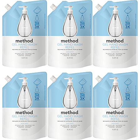 Method Sweet Water Gel Hand Wash Refill Sweet Water Scent 34 fl oz 1005 ...