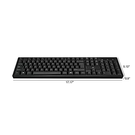 iLive Workmate Wireless Keyboard Full Size Black IWKB143B - Office Depot