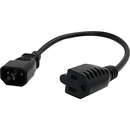 StarTech.com PAC100 Computer Power Cord 1 ft - Office Depot