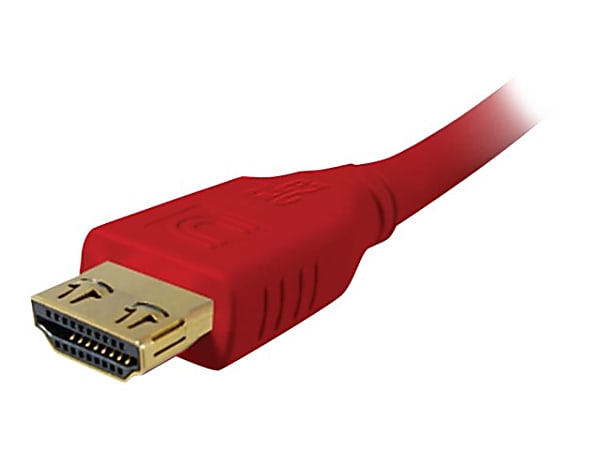 Comprehensive Pro AVIT High Speed HDMI Cable 3 Deep Red - Office Depot