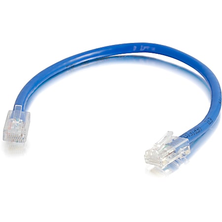 C2G 1ft Cat5e Non Booted Unshielded Network Patch Ethernet Cable Blue Category 5e for Network ...