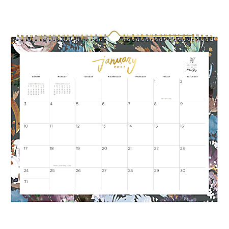 2027 Blue Sky Midnight Garden Monthly Wall Calendar 15x12 0percent ...