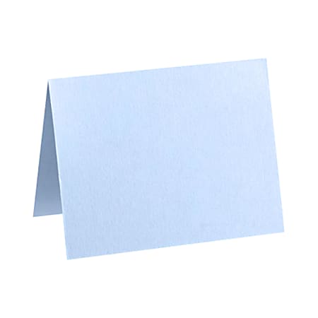 LUX Folded Cards A7 5 18 x 7 Baby Blue Pack Of 50 - Office Depot