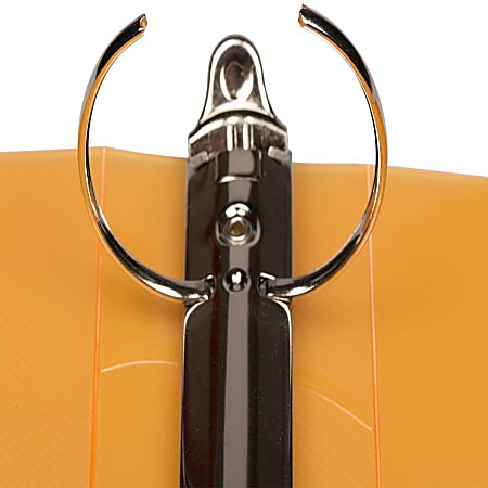 JAM PAPER 3 Ring Plastic Binder 2 inch Orange Sold Individually ...