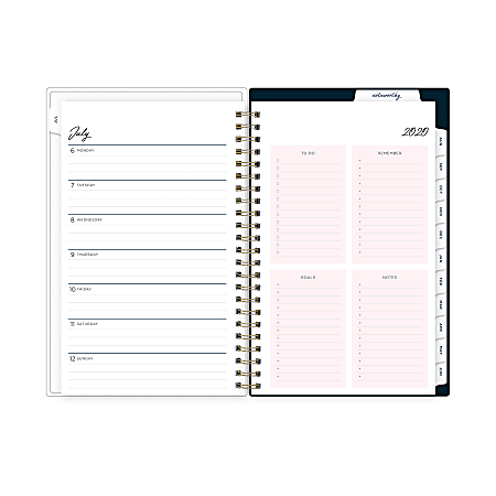 Blue Sky Noteworthy Academic WeeklyMonthly Planner 8 x 5 Oliviera July ...