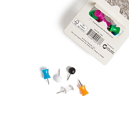 U Brands Push Pins Variety Pack Multicolor Pack Of 80 Pins - Office Depot