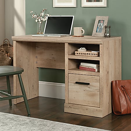 Sauder Aspen Post 44 W Single Pedestal Computer Desk Prime Oak - Office ...
