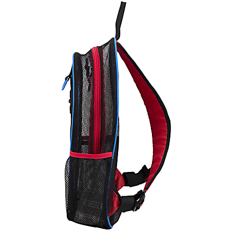 Eastsport Sport Mesh Backpack BlackRedBlue - Office Depot