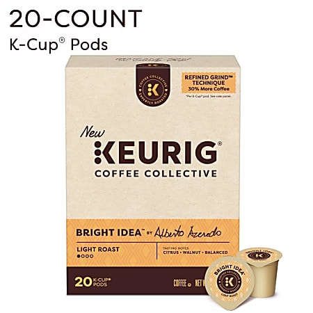 Keurig Coffee Collective Bright Idea Single Serve K Cup Pods Light ...