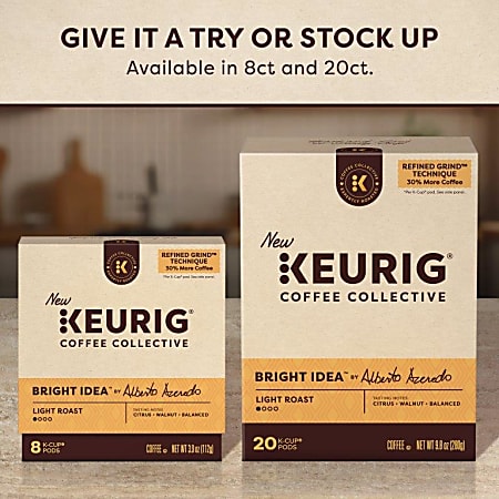 Keurig Coffee Collective Bright Idea Single Serve K Cup Pods Light ...