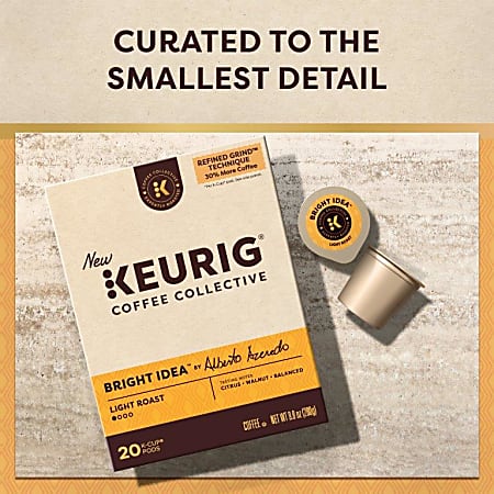 Keurig Coffee Collective Bright Idea Single Serve K Cup Pods Light ...