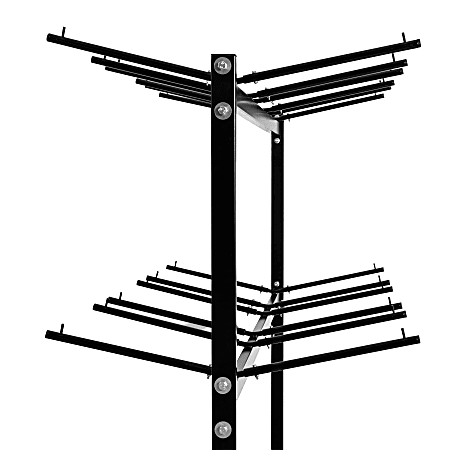 Alpine AdirOffice 1000 Lb 2 Tier Steel Folding Chair Cart 76 18 H x 67 ...