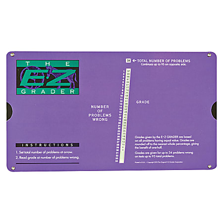 Advantus E Z Grader Chart Skill Learning Chart 25 Pieces 25 Each ...